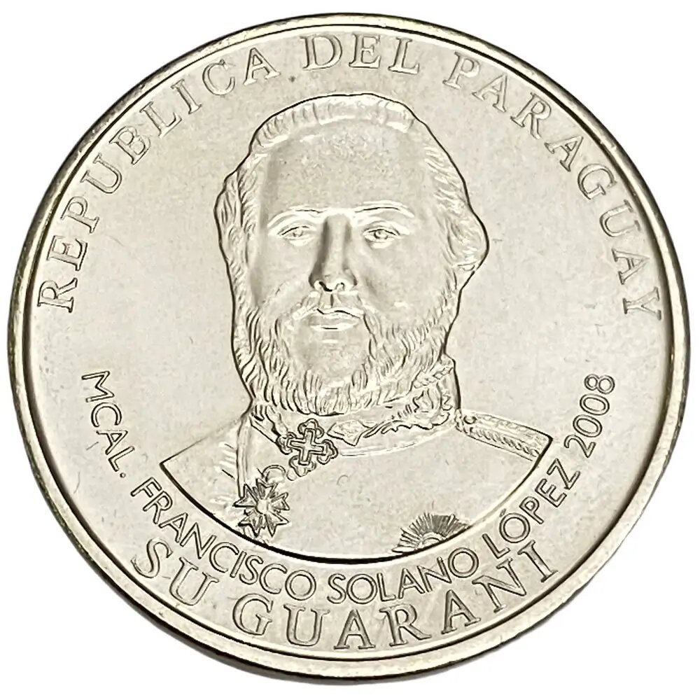 Парагвай 1000 гуарани 2008 г.
