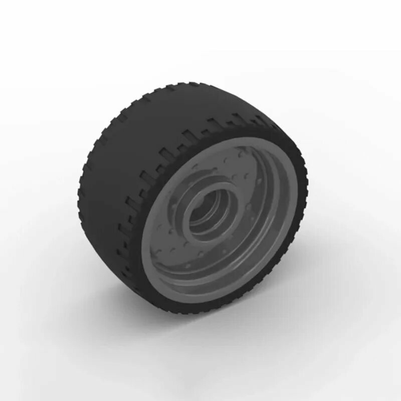 Колесо для робота, черный/серебристый