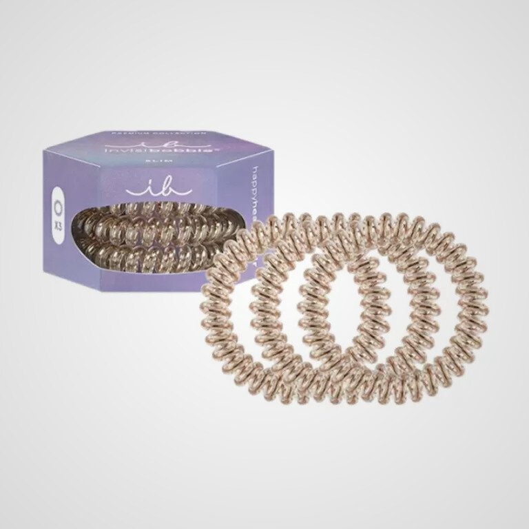 Резинка-браслет для волос SLIM PREMIUM Bronze me Pretty INVISIBOBBLE SLIM PREMIUM Bronze me Pretty Резинки для волос 3 шт