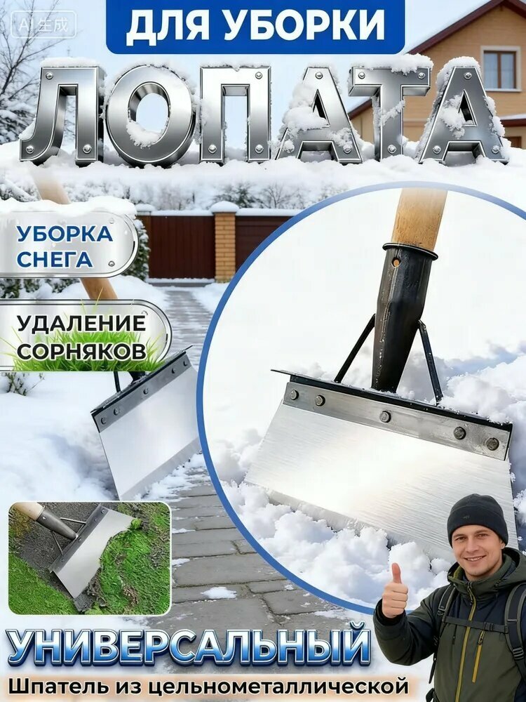 VOEVOESG Скребок-ледоруб универсальная, посадочная 23 см