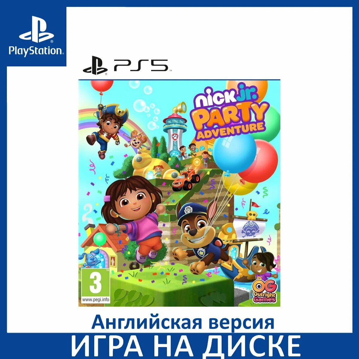 Игра "Nick Jr. Party Adventure", на PS5,( английская версия)