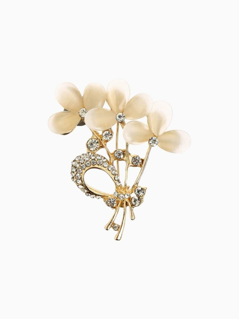 Брошь, стразы