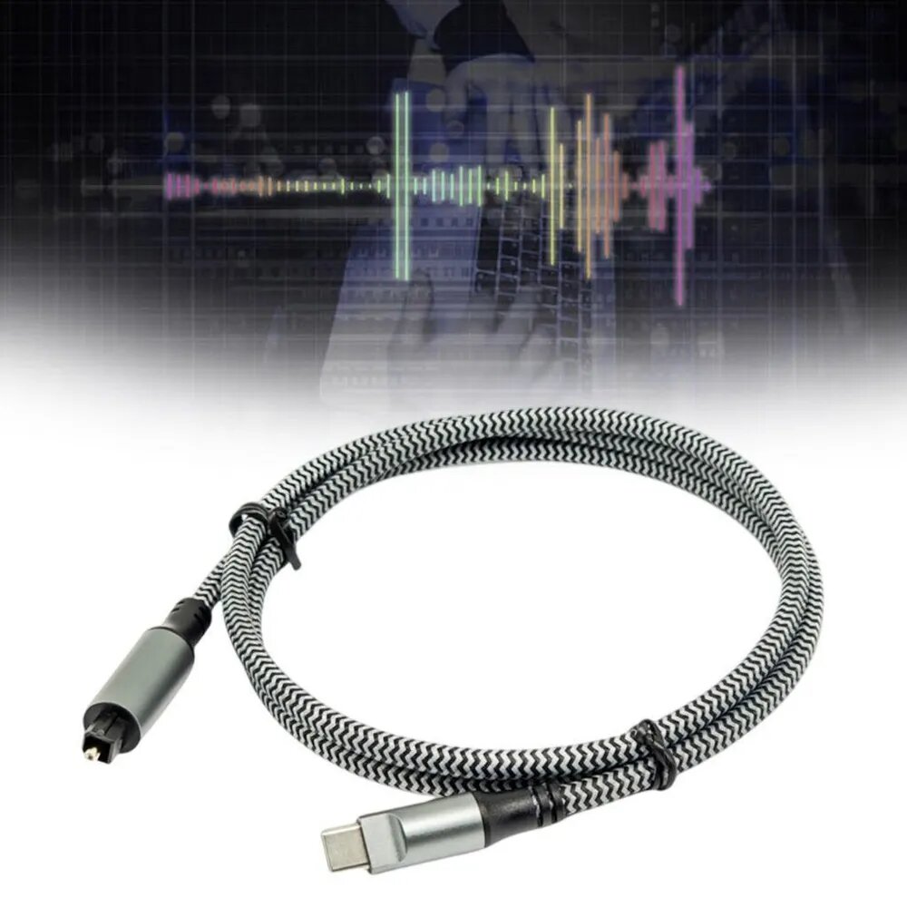 Аудиокабель USB Type-C/ODT (Toslink), 1.2 м, белый — фото 1