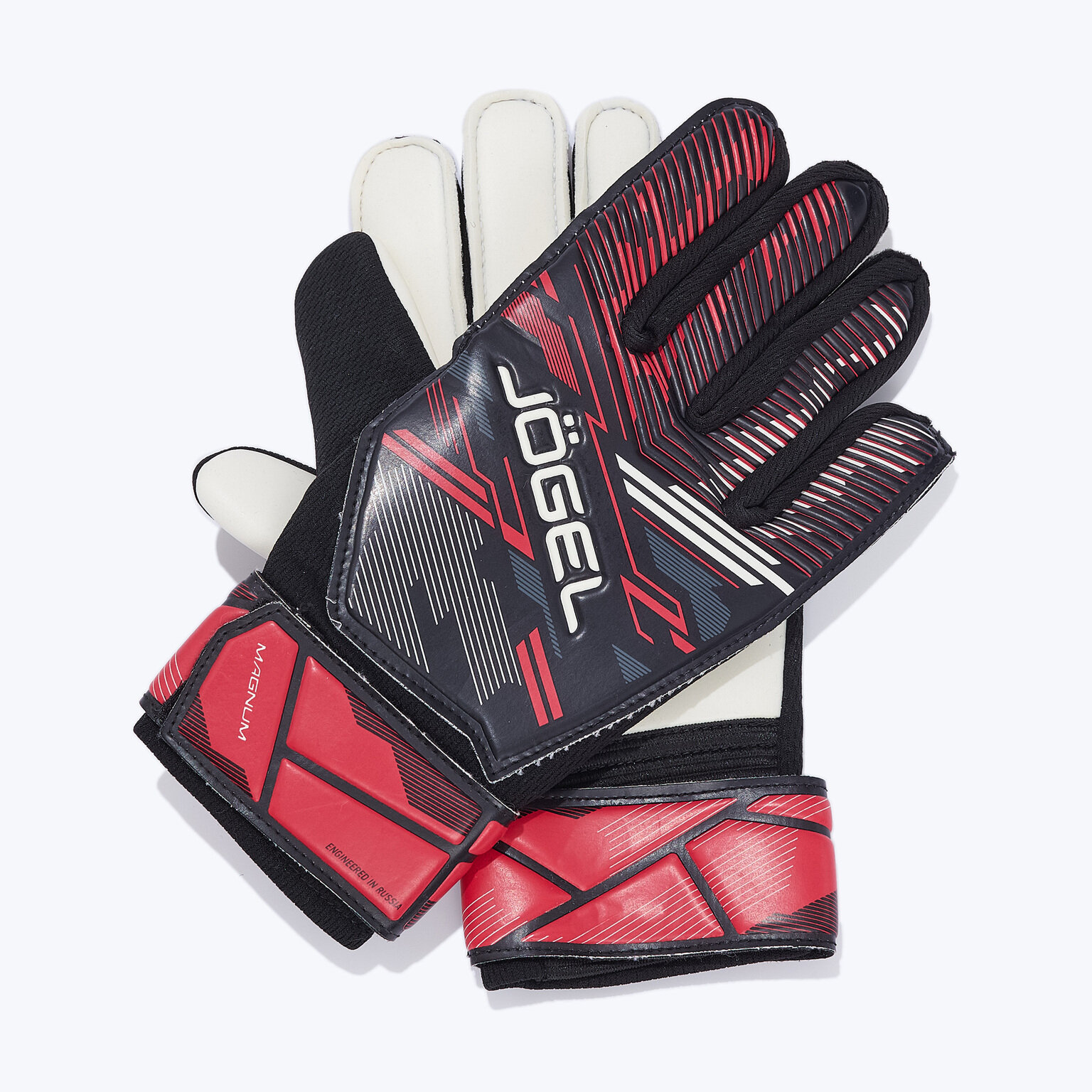 Перчатки вратарские Jogel Magnum AL3 Flat ЦБ-00004768, размер 5 (5 Размер ), Красный - Черный