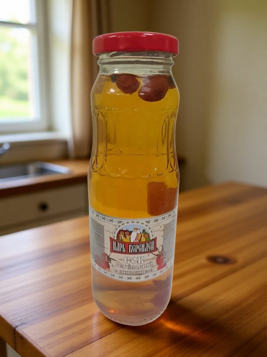 Сок берёзовый с шиповником, 250мл, 4 шт