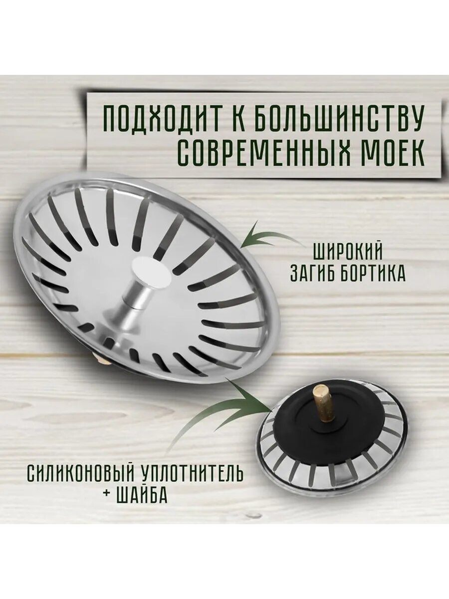 Замена сеточки для кухонной мойки 3 1/2"
