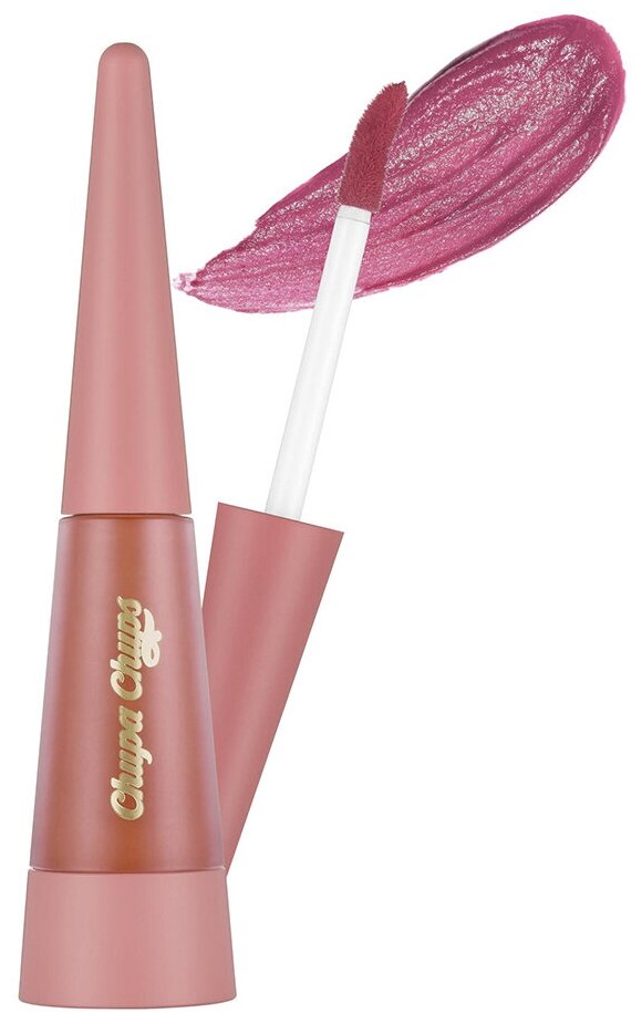 Тинт для губ Chupa Chups "Peach Souffle", бархатный, матовый, с кисточкой, 5,5 г