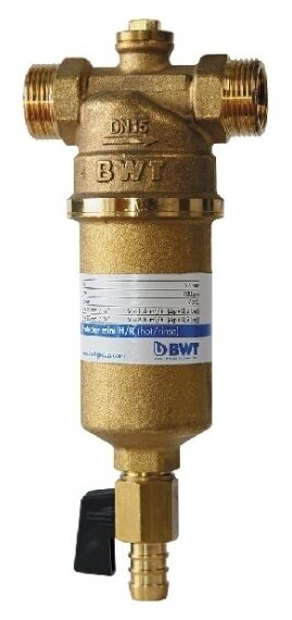 Фильтр Bwt Protector Mini 3/4" для г/в, прямая промывка