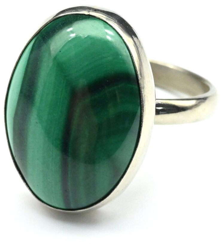 Кольцо, малахит