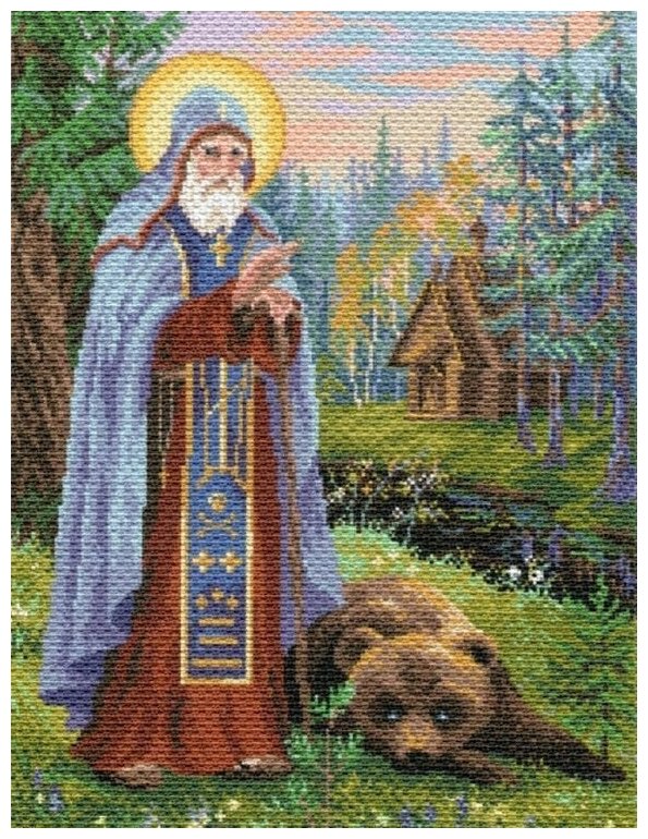 Рисунок на ткани Матренин Посад "Сергий Радонежский", 37x49 см