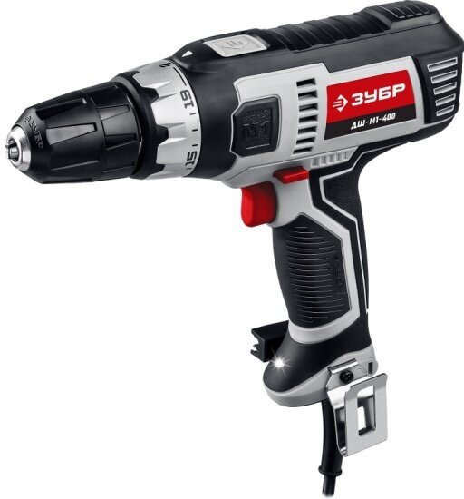Дрель-шуруповерт сетевая Зубр ДШ-М1-400, серия «мастер»