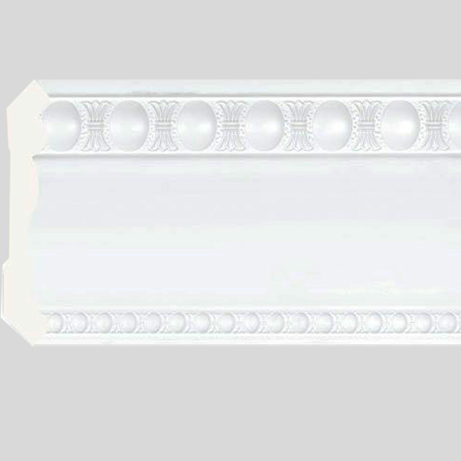 Плинтус потолочный Карниз 110х78мм, белый МАТ, 2500 ММ. Cosca. Набор 4шт.