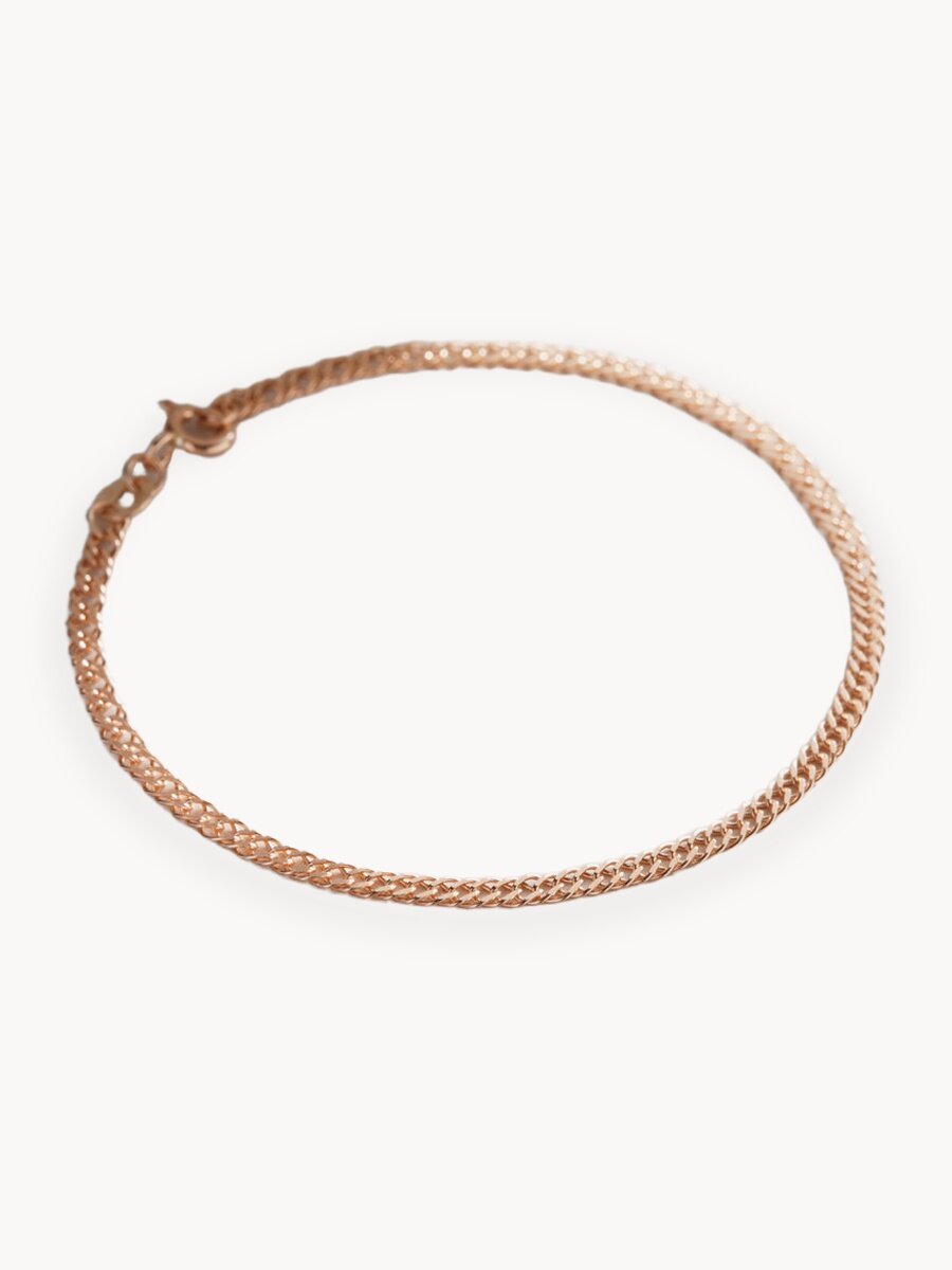 Браслет-цепочка, красное золото, 585 проба