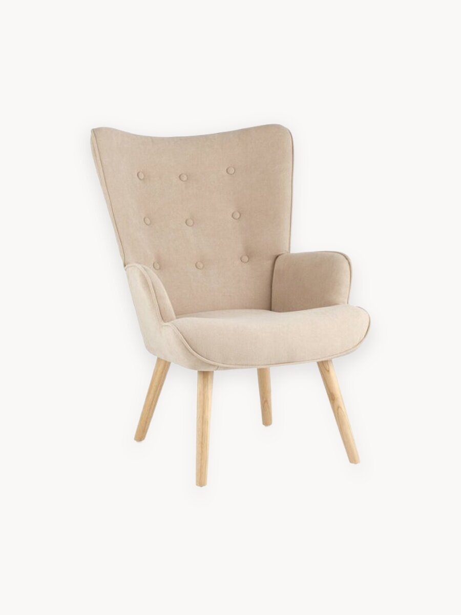 Кресло Stool Group Хью бежевый