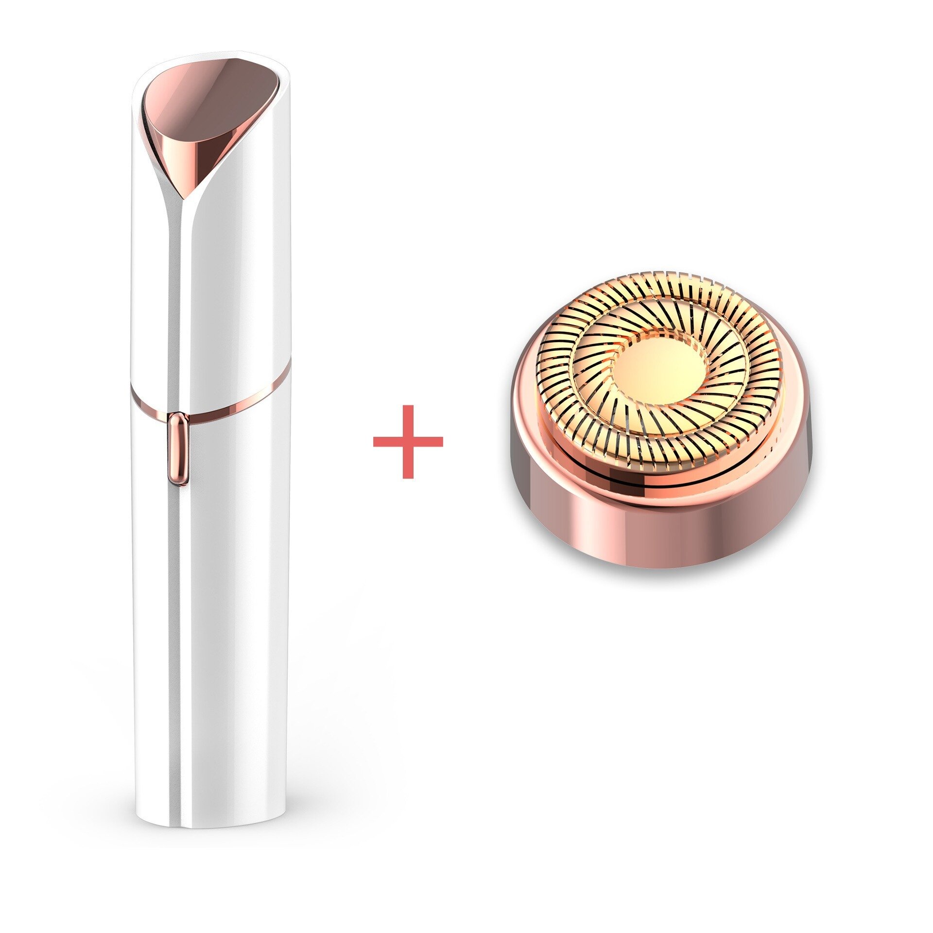 Эпилятор женский для лица и зоны губ, мини триммер с двойным кольцом, для чувствительной кожи, карманный размер