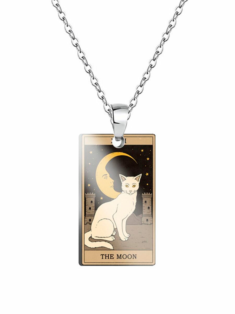 Кулон Аркан Луна / Талисман Подвеска карты Таро Уэйта / The Moon