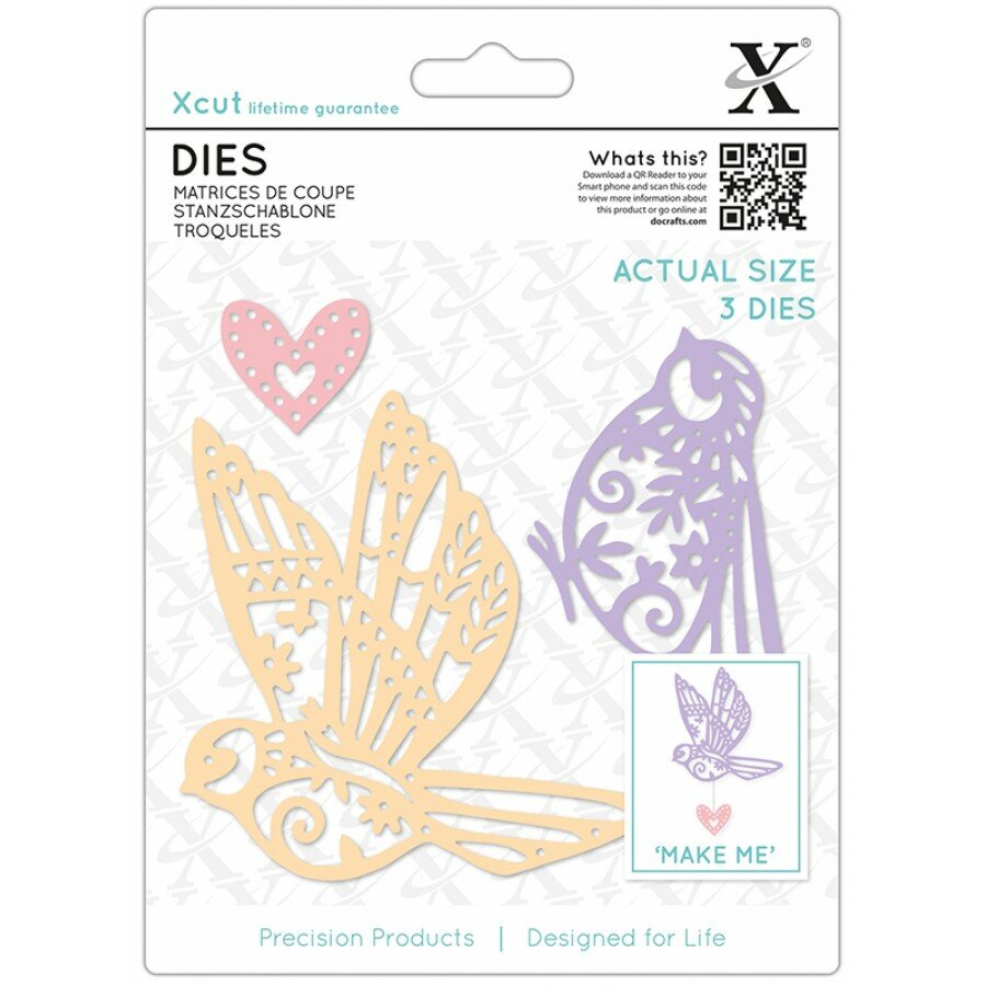 Набор ножей для вырубки Птицы с узорами DOCRAFTS XCU504075