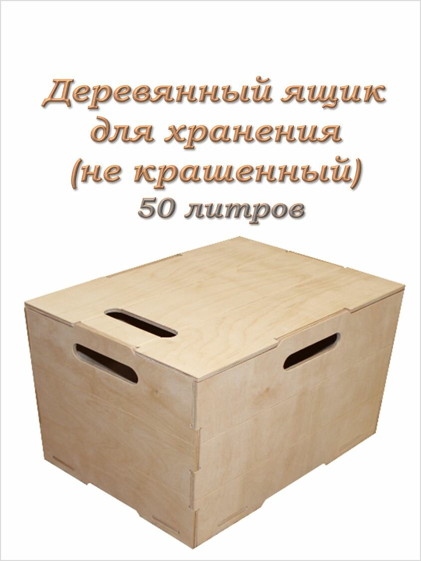 Ящик для хранения - 50л. Не крашенный.