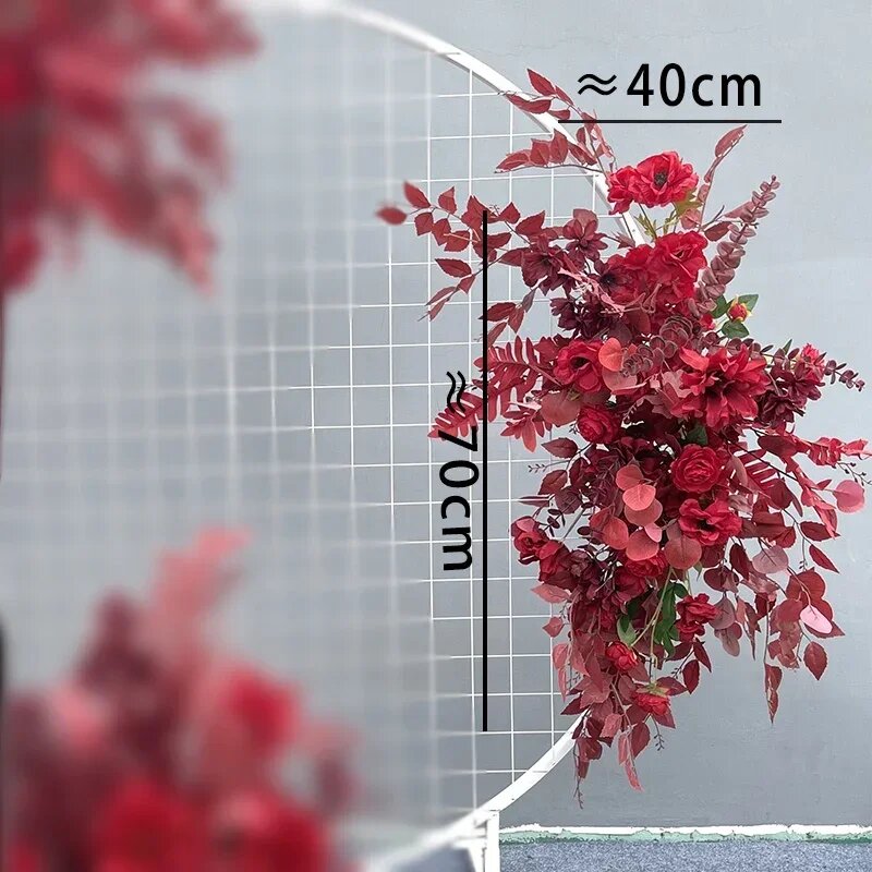 Искусственная цветочная арка из шелка Lucky flower rad B