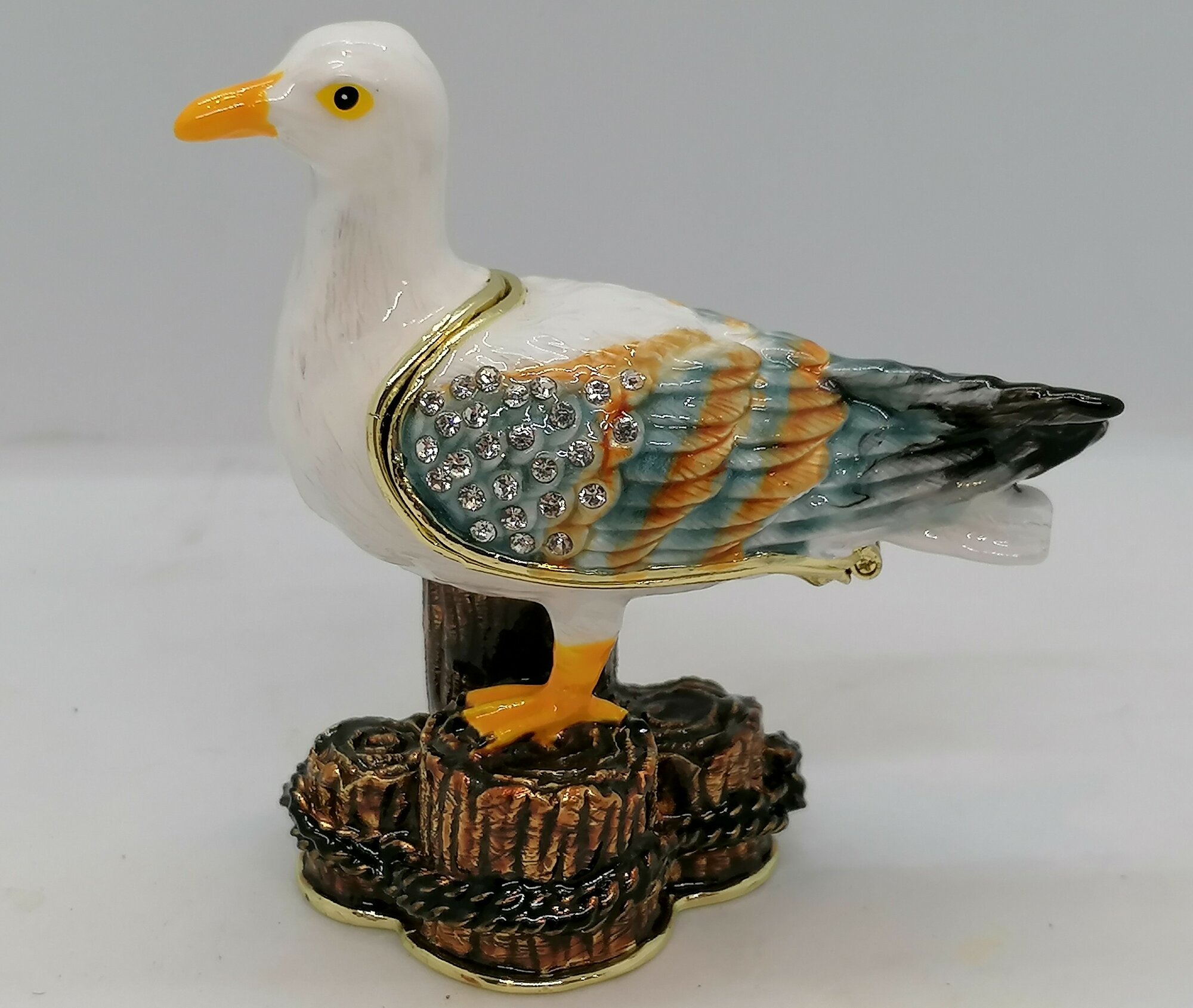 Шкатулка Фаберже "Чайка морская ", ВР 3277 к1