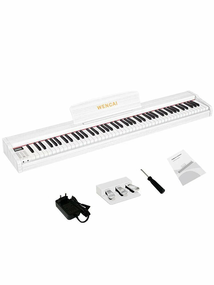 Цифровое пианино Bluetooth, 88 клавиш, деревянное пианино, лучший художественный подарок, с тремя педалями