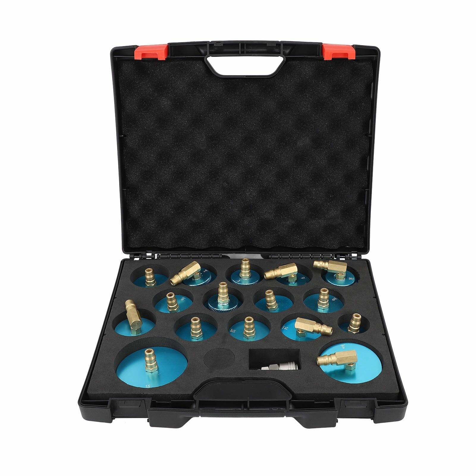 Набор из 17 алюминиевых адаптеров для прокачки тормозов Tesla