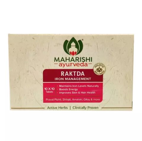 Рактда Махариши / Raktda Maharishi Ayurveda 100 табл