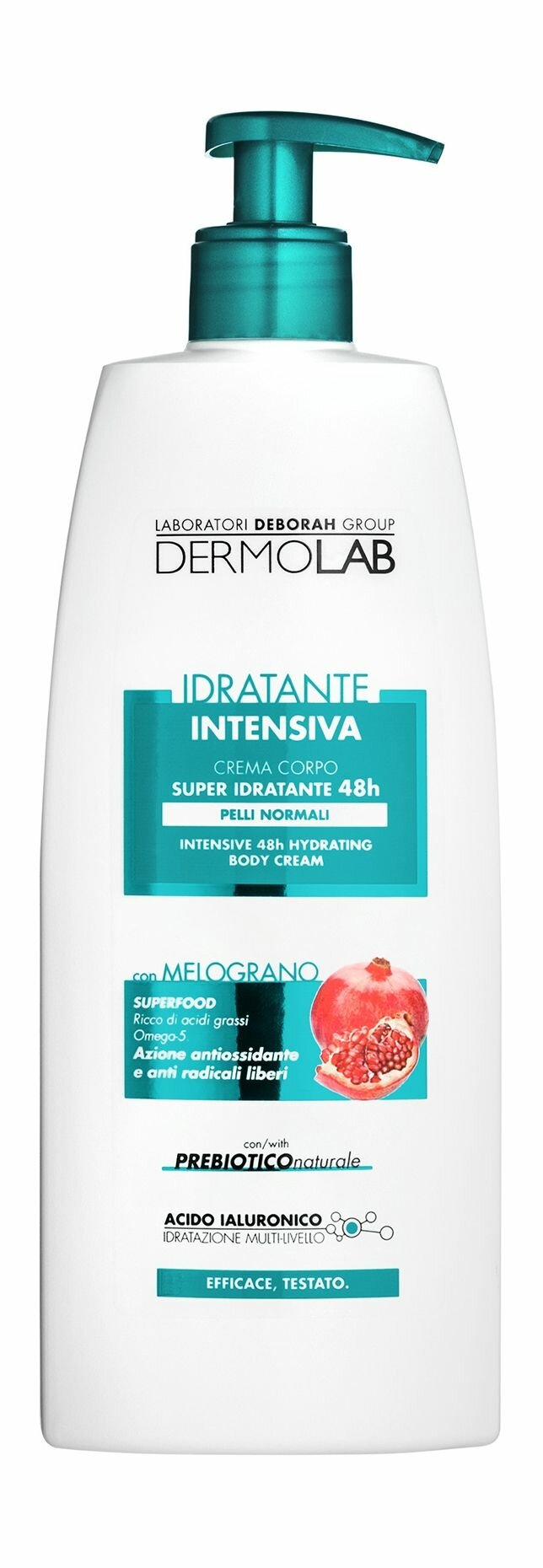 DERMOLAB Крем для тела интенсивное увлажнение Intensive Hydration Body Cream 48h - Normal Skin, 400 мл