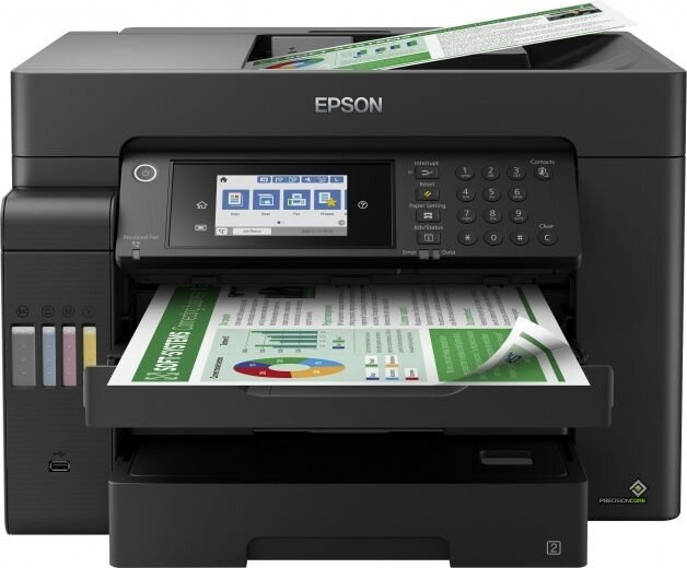 МФУ струйный Epson L15150, (A3, ADF, duplex, 35 стр./мин, Ethernet, Wi-Fi черный)