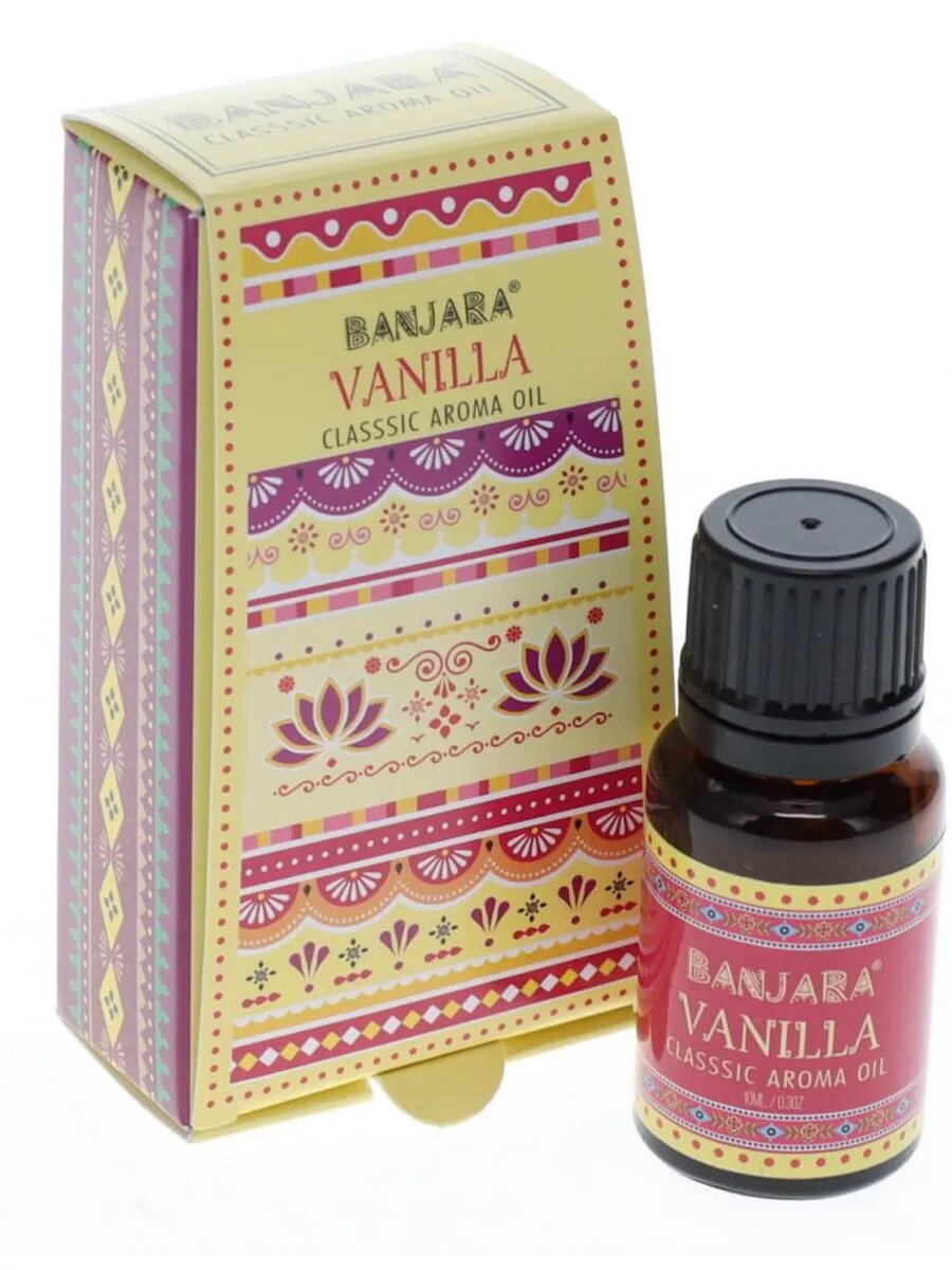 VANILLA Classic Aroma Oil, Banjara (ваниль классическое ароматическое масло, Банджара), 10 мл.