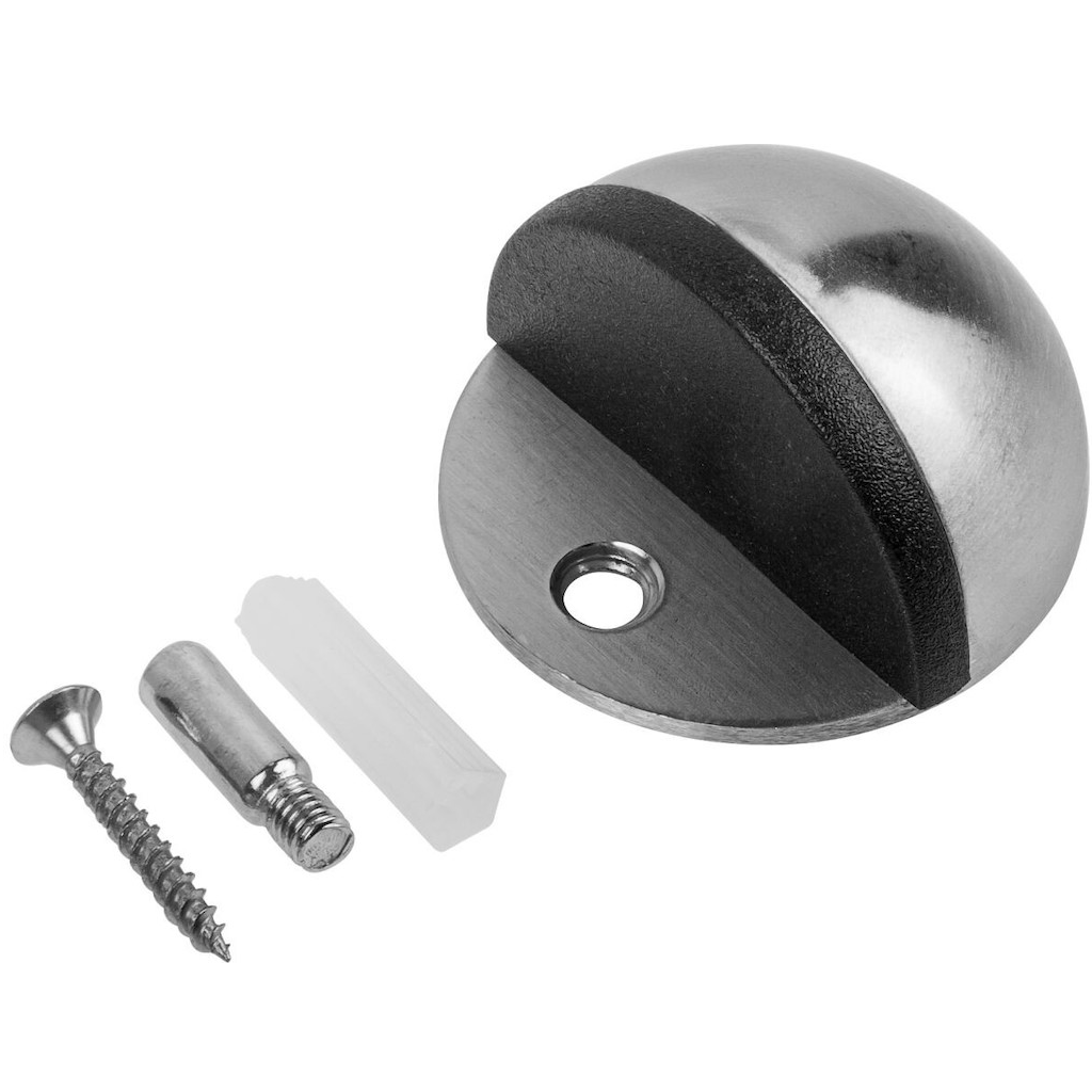 Упор дверной напольный 45 мм винтовое крепление STARFIX хром матовый (SMF-09680-1)