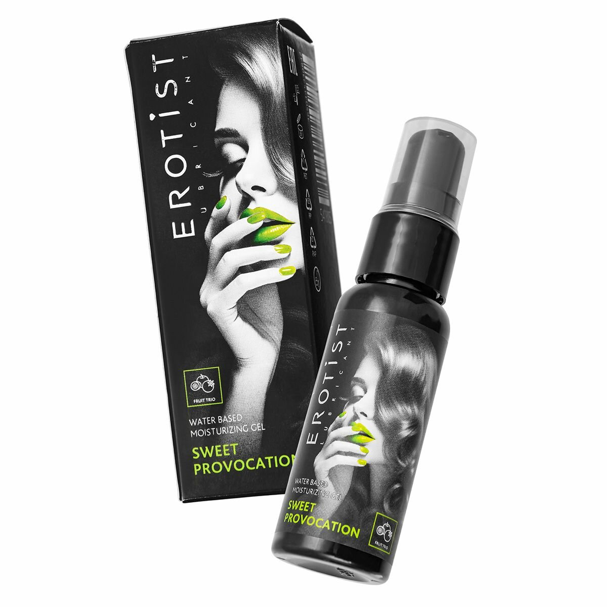 Съедобный гель со вкусом киви, граната и яблока Sweet Provocation Fruit Trio, 30 мл
