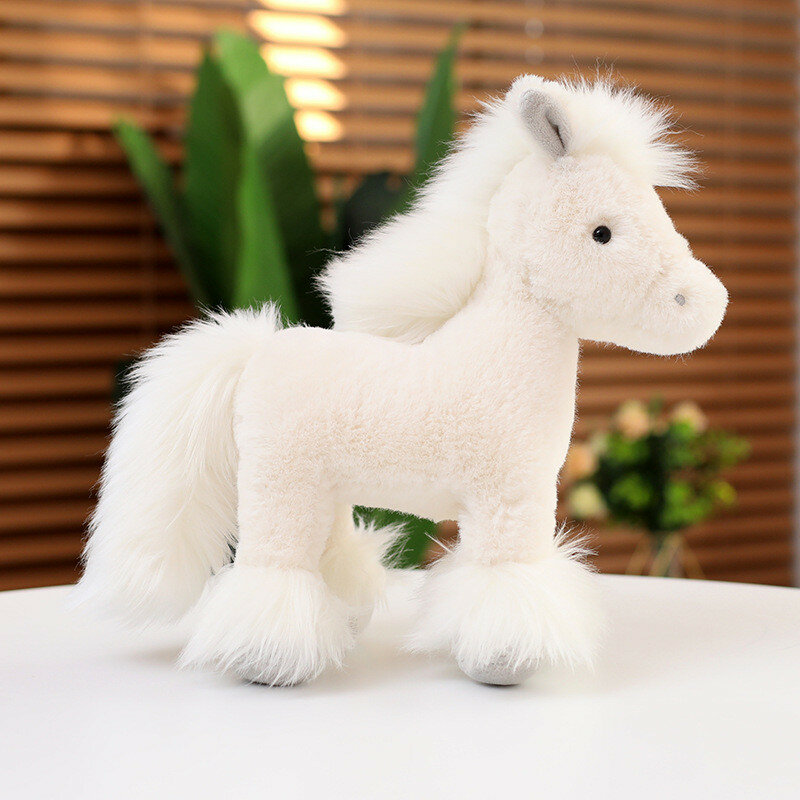 Soft and cuddly plush horse toy realistic stuffed animal for kids and collectors