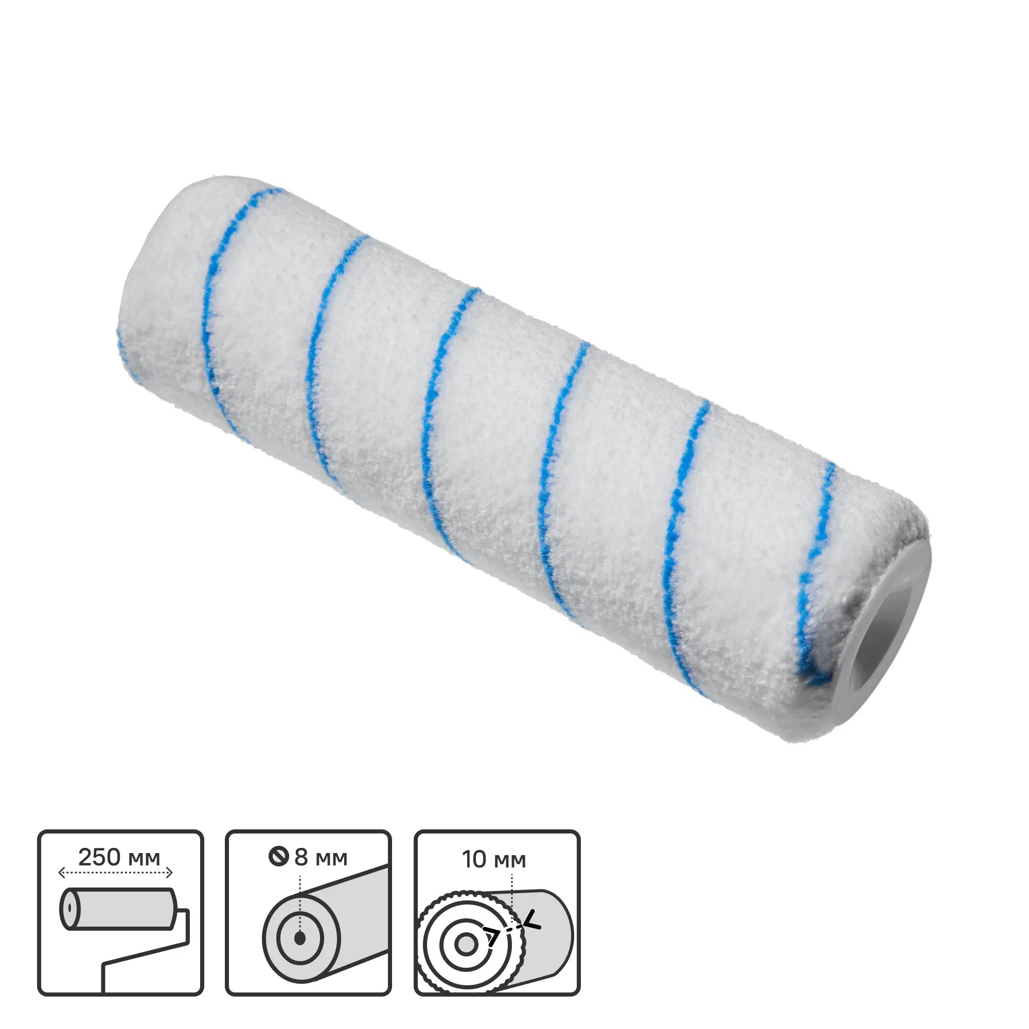 Dexter Валик сменный 250 мм для водных красок запасной ролик для краски и покраски