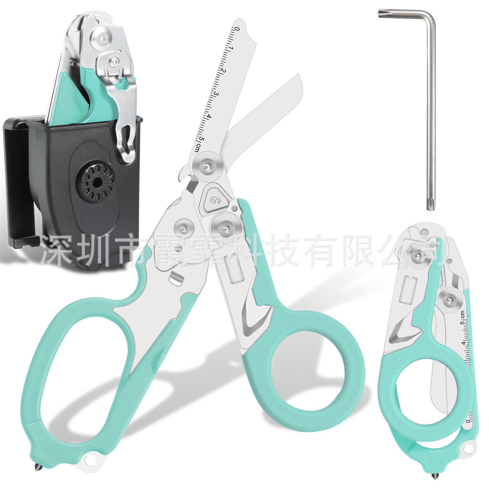 6-в-1 Многофункциональные ножницы Raptor с чехлом K, коробкой для хранения, аварийным спасением, могут разбить автомобильное стекло, складные, удобные для переноски