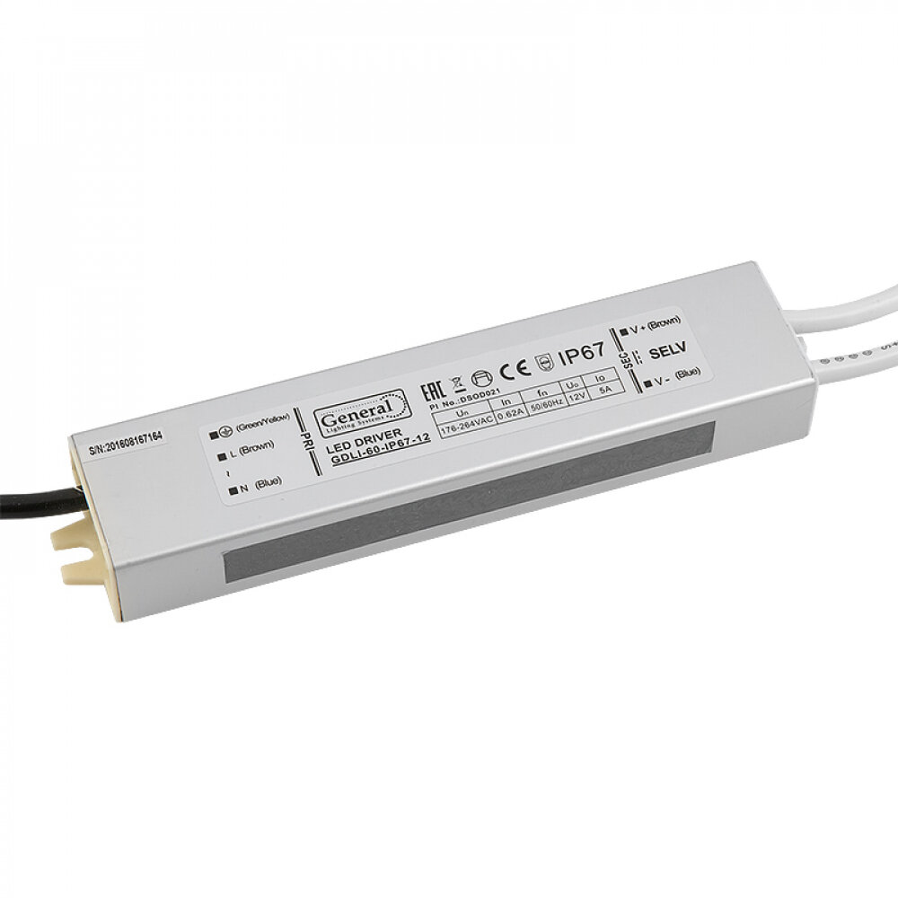Светодиодный драйвер General Lighting Systems GDLI-60-IP67-12