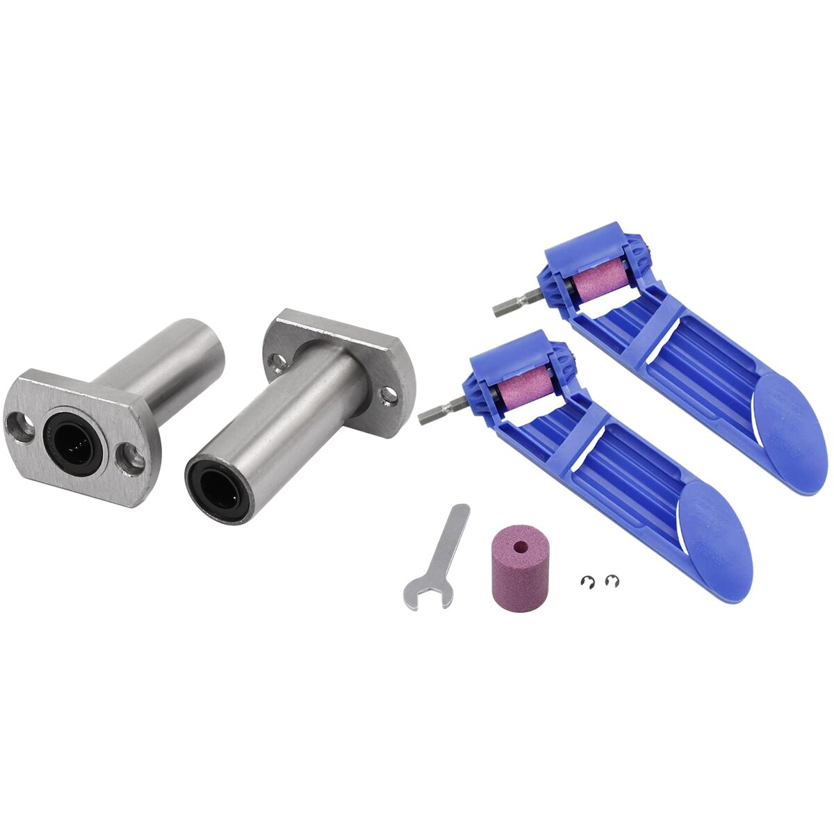 Комплекта инструмента для заточки сверл, корундовый шлифовальный круг и 2 шт. 8 мм внутренний диаметр линейного шарикоподшипника LMH8LUU