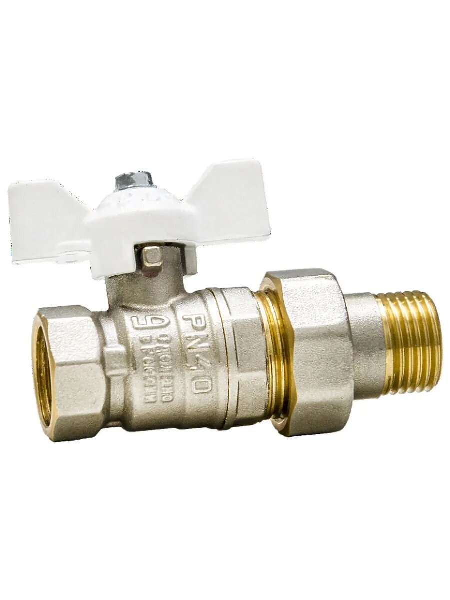 Кран шаровой латунный Pride 47.20 Ду 20 Ру 40 вн-американка