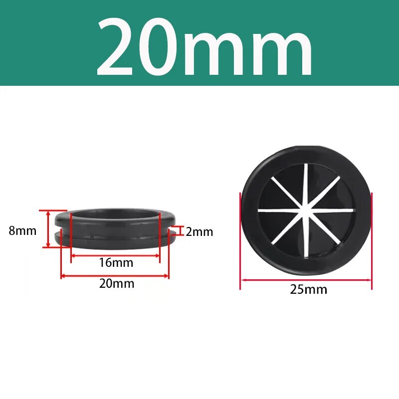 Резиновые уплотнительные кольца черного цвета 16-90 мм 20mm(1pcs)