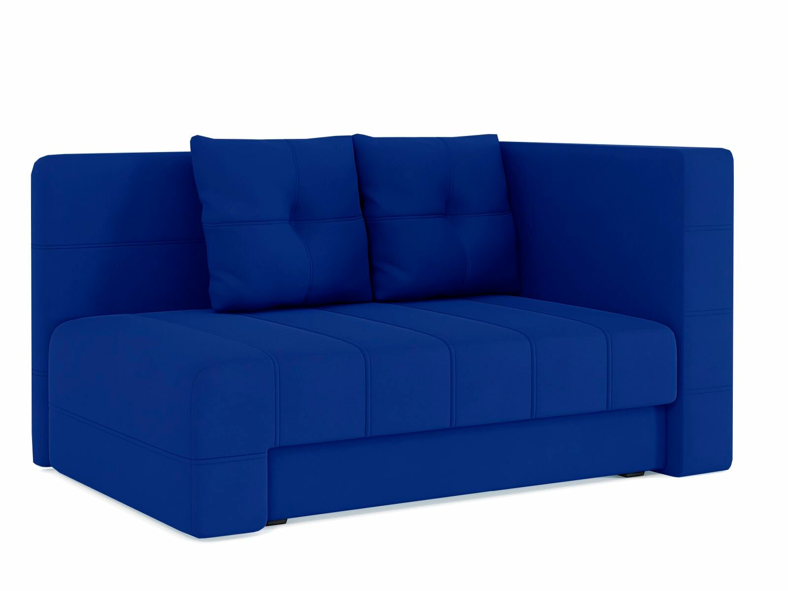 Диван - кушетка Корфу Next, еврокнижка, 142*70*80, угол левый/правый, велюр Зара Блю 49