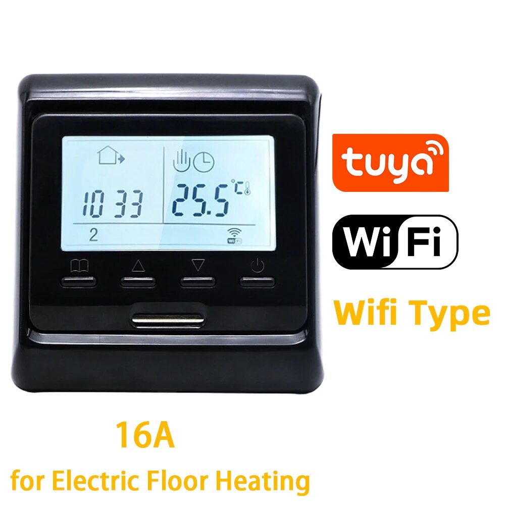 Программируемый термостат MINCO HEAT MK60E для теплого пола Electric WiFi Black
