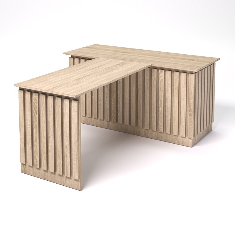 Стол руководителя №3 с приставкой брифингом, Дуб Сонома. Производитель товара - компания Westcom.