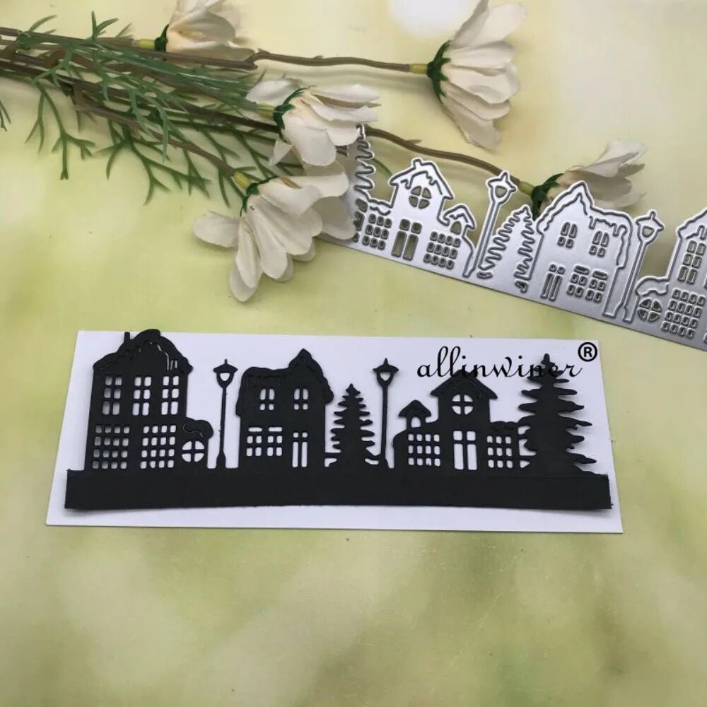 Металлические пресс-формы для скрапбукинга "Дерево"