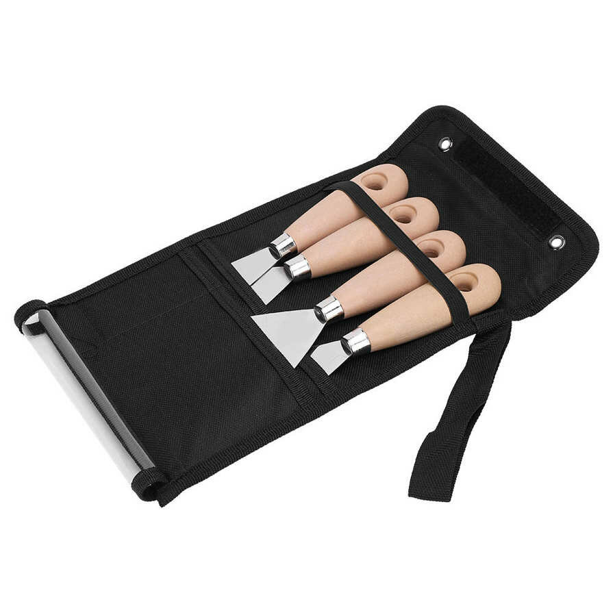 Нож для штукатурки стен, 4 шт, шпатель из нержавеющей стали, набор инструментов для чистки и декорирования