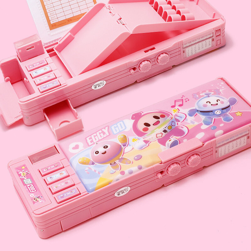 Канцелярский пенал Kapibala, с парольным замком, двусторонний, многофункциональный, для начальной школы