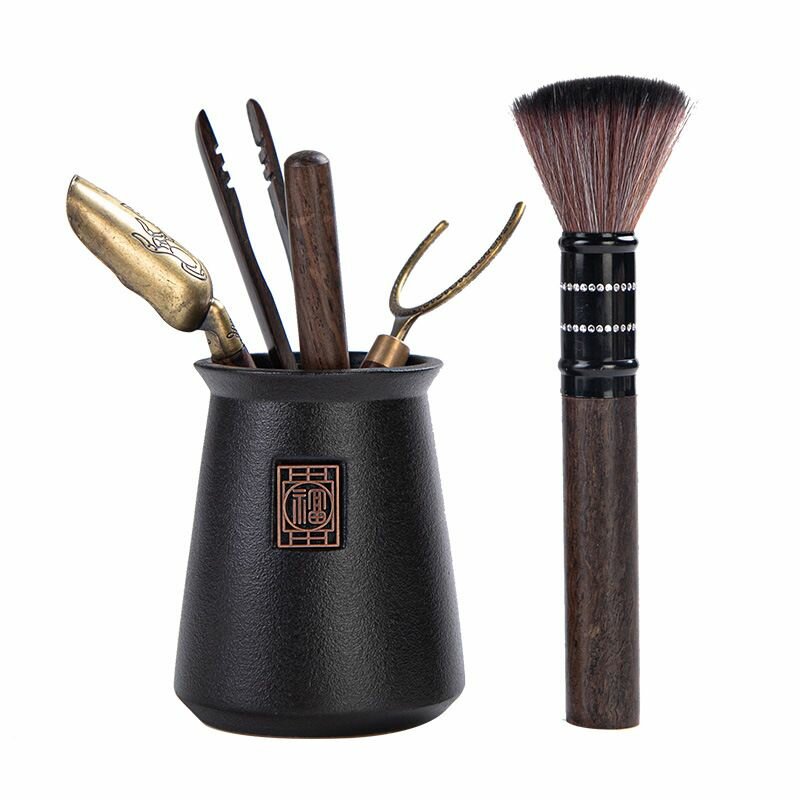 Чайный набор "Кунг-Фу", для приготовления чая Пуэр и других, 5 предметов, подставка, 6 упаковок