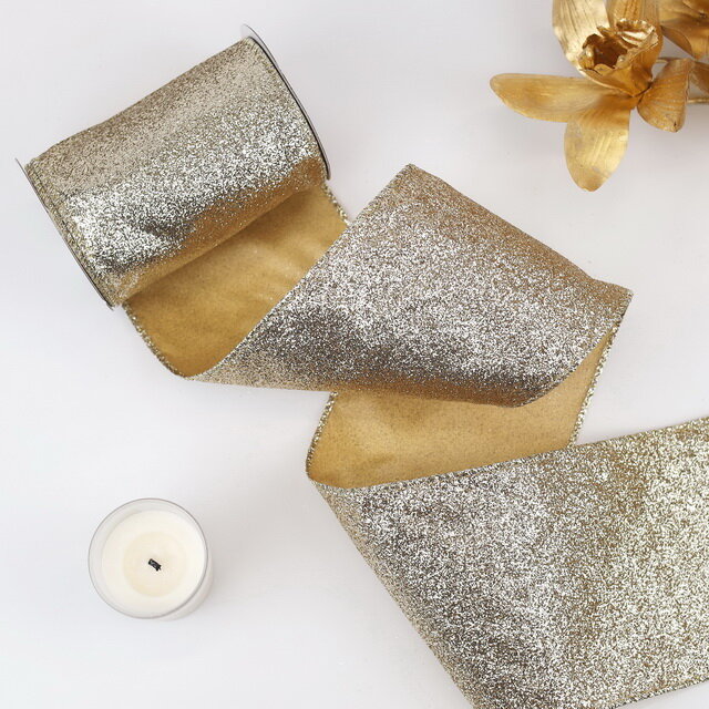 Декоративная лента Golden Haze: Блеск 270*13 см, Kaemingk, 440103-2