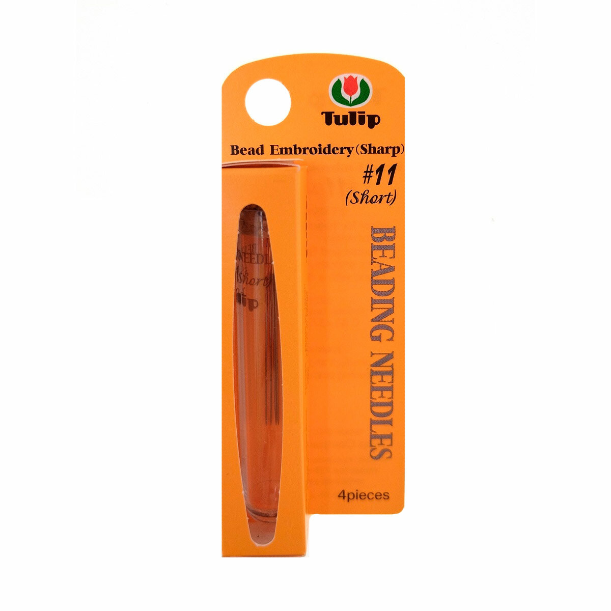 Иглы ручные для бисера, размер 0,41*37мм (№ 11S), сталь, Tulip, TBN-014e