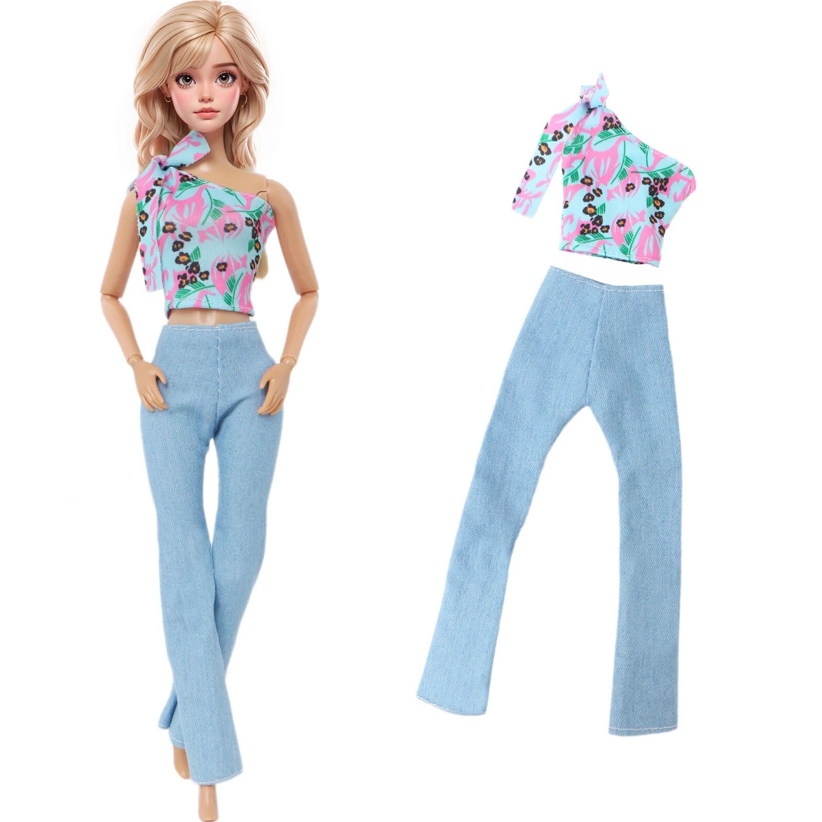 Комплект кукольной одежды для кукол 11,5 дюймов Розовый, 16