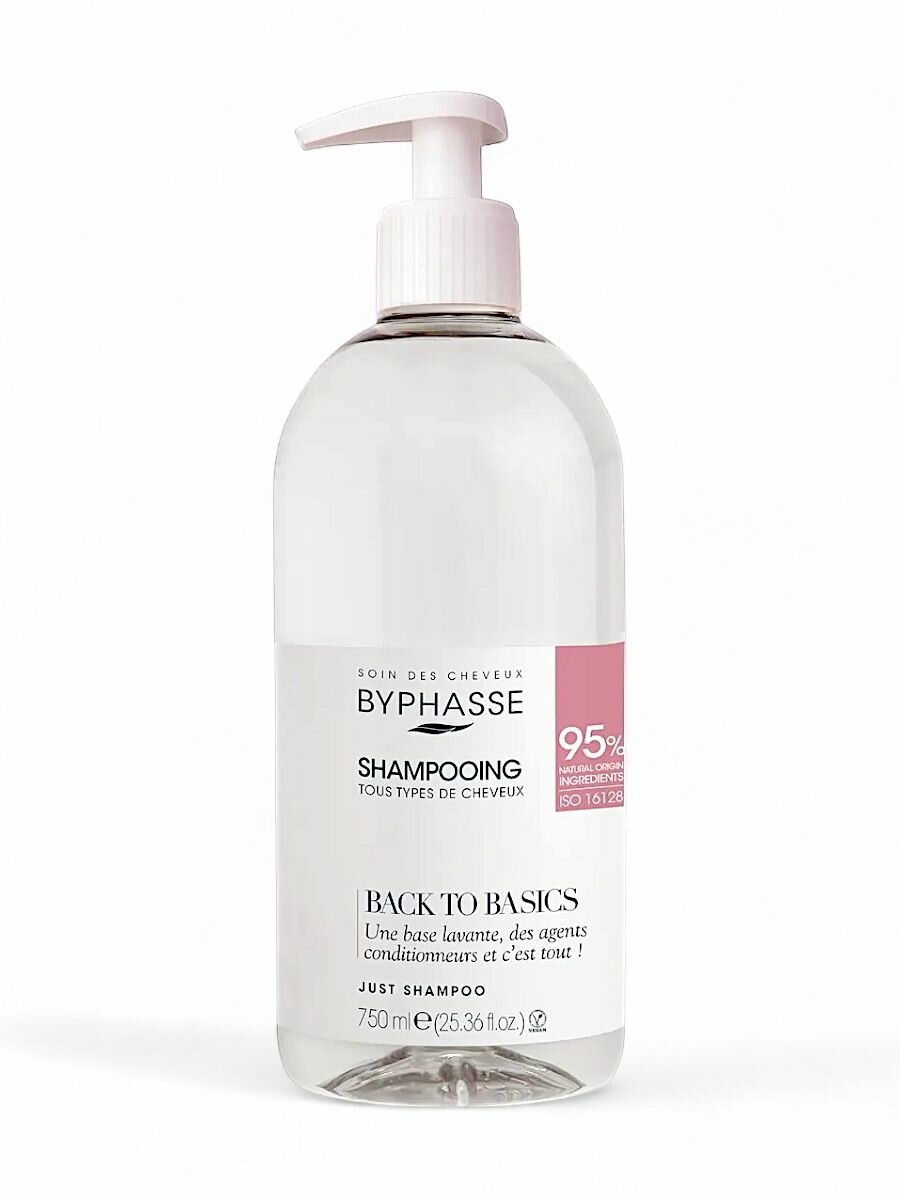 Шампунь для всех типов волос Byphasse Back to Basics, 750мл